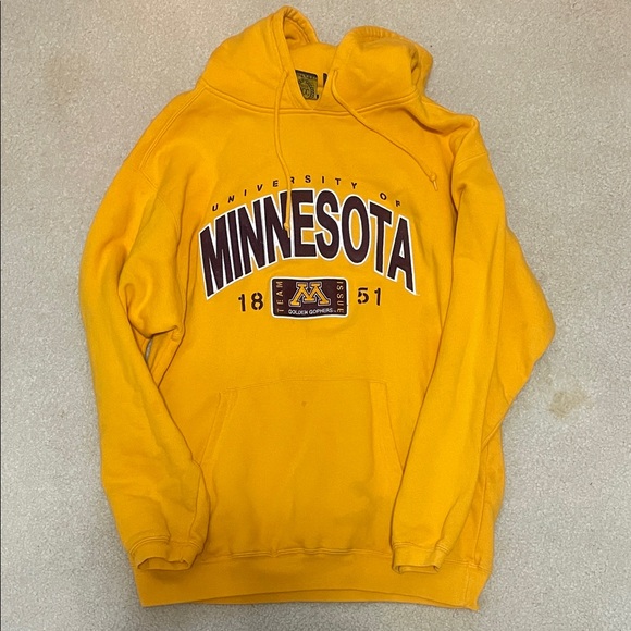 Sweaters | University Of Minnesota Yellow Hoodie | Poshmark